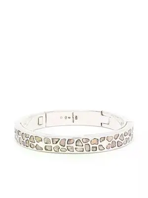 PARTS OF FOUR Sterling Sistema Bracelet With Diamond Accents - Silver