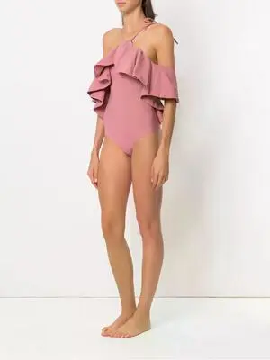 AMIR SLAMA Ruffled Swimsuit