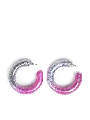 JULIETTA Ombré Effect Hoop Earrings - Pink