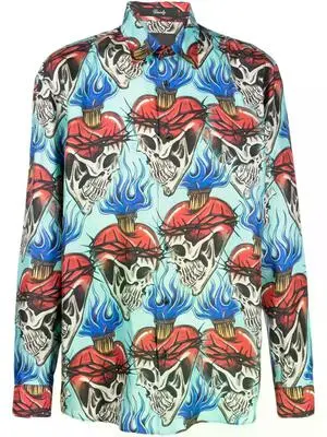 Philipp Plein Pattern Shirts For Men