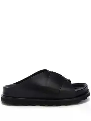 JIL SANDER Platform Leather Slides