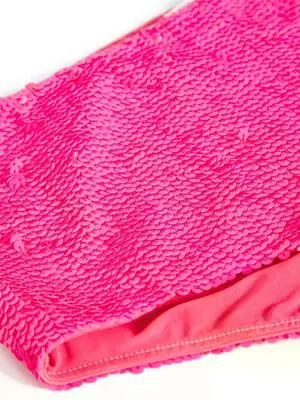 P.a.r.o.s.h Sequin High-waisted Bikini Bottoms