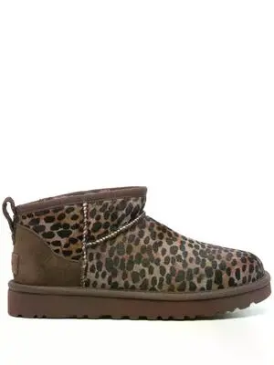 UGG Classic Ultra Mini Leopard Print Boots