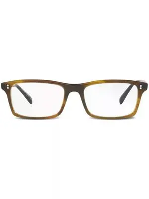 Oliver Spencer Myerson Rectangle Eyeglasses - Brown