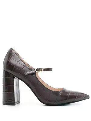 TWINSET 100mm Embossed Crocodile Effect Pumps
