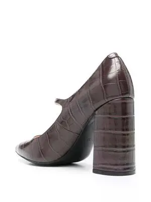 TWINSET 100mm Embossed Crocodile Effect Pumps