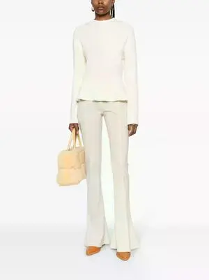 Chloé Peplum-hem Ribbed-knit Jumper