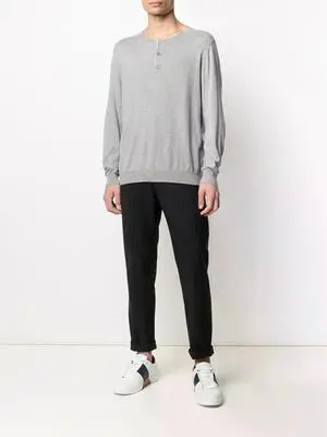 N.peal Crew Neck Henley Sweater