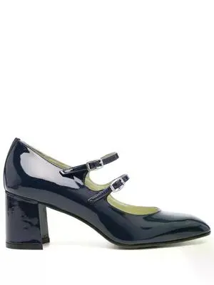 CAREL 65mm Alice Leather Pumps - Blue