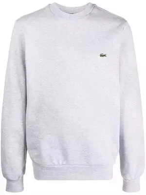 Lacoste Crew Neck Fleece Jumper - Grey