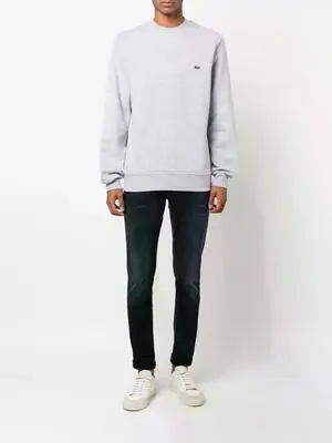 Lacoste Crew Neck Fleece Jumper - Grey