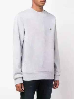 Lacoste Crew Neck Fleece Jumper - Grey