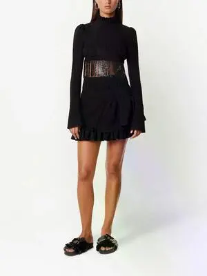 Rabanne Layered Ruffled Mini Skirt