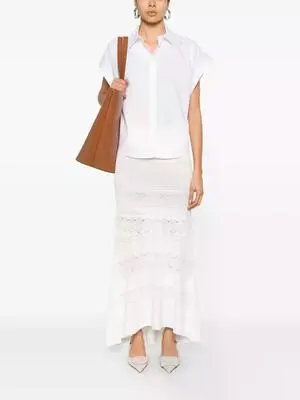 TWINSET Poplin Shirt With Pleat Detailing