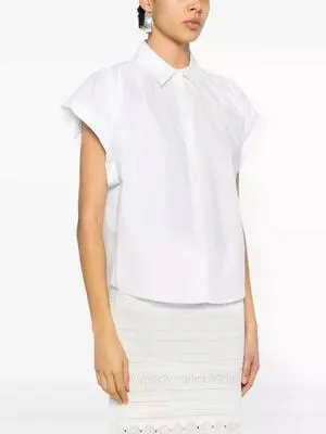 TWINSET Poplin Shirt With Pleat Detailing
