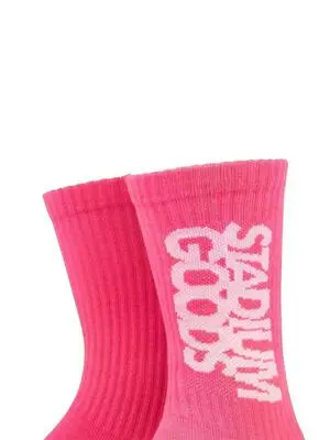 STADIUM GOODS Logo Crew Socks - Pink