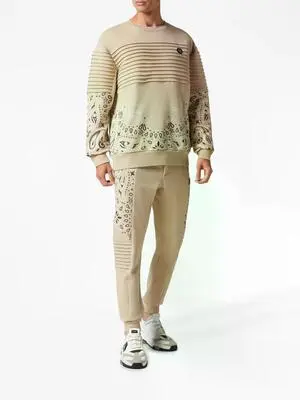Philipp Plein Logo-embroidered Cotton Sweatshirt