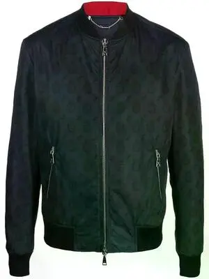 BILLIONAIRE Crest Monogram-print Bomber Jacket