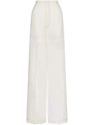 Philosophy Di Lorenzo Serafini Layered Palazzo Trousers - White