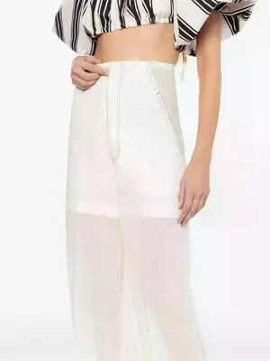 Philosophy Di Lorenzo Serafini Layered Palazzo Trousers - White