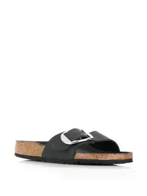 BIRKENSTOCK Madrid Oiled Sandals - Black