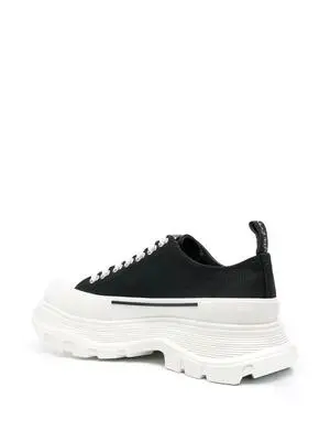 Alexander McQueen Tread Slick Lace-up Sneakers - Black