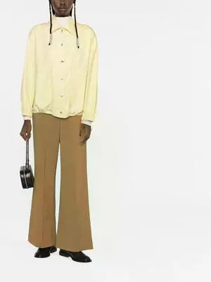 JIL SANDER Logo-print Shirt Jacket - Yellow