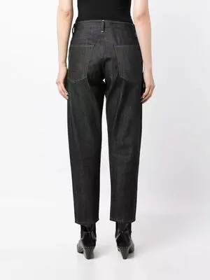 JIL SANDER Contrast-stitching Cotton Straight-leg Jeans