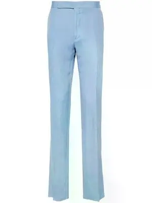 Ralph Lauren Purple Label Mid-rise Tailored Trousers - Blue