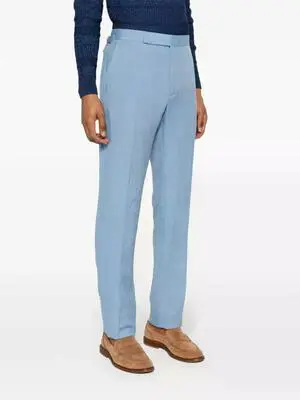 Ralph Lauren Purple Label Mid-rise Tailored Trousers - Blue
