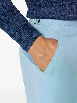 Ralph Lauren Purple Label Mid-rise Tailored Trousers - Blue