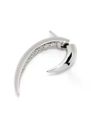 SHAUN LEANE 18kt White Gold Hook Diamond Earrings