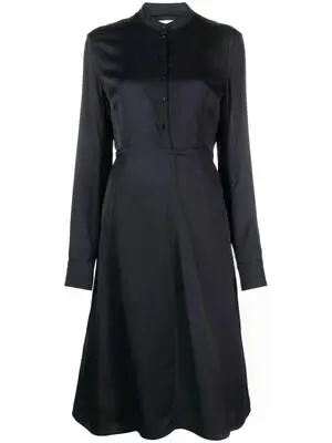 JIL SANDER Collarless Midi Dress