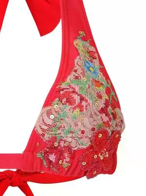 AMIR SLAMA Embroidered Bikini Set