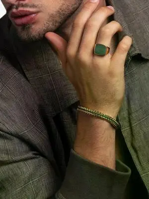NIALAYA JEWELRY Jade Signet Ring