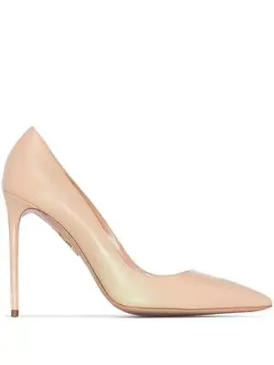 AQUAZZURA Purist 105mm Leather Pumps