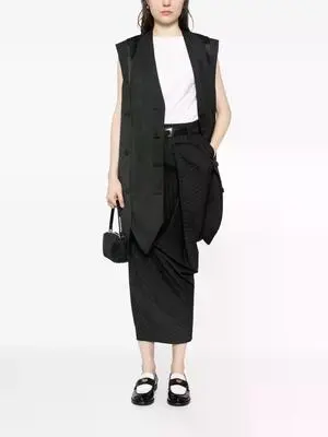 MOOHONG Single-breasted Striped Coat