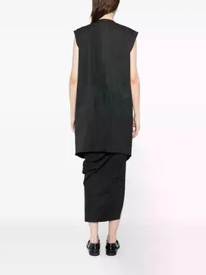 MOOHONG Single-breasted Striped Coat