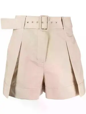 3.1 Phillip Lim Pleat-detailing Belted Shorts