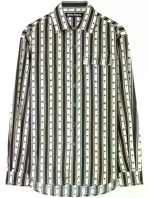 Palm Angels Palm Tree Striped Shirt