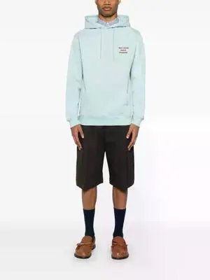 Drole De Monsieur Le Slogan Hoodie - Blue