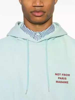 Drole De Monsieur Le Slogan Hoodie - Blue