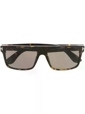 TOM FORD Square-frame Tortoiseshell Sunglasses - Brown