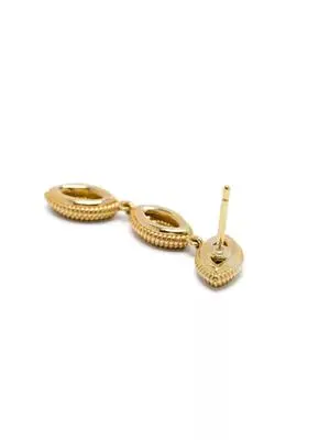 LEANDRA 18k Yellow Diamond Dragon Earrings
