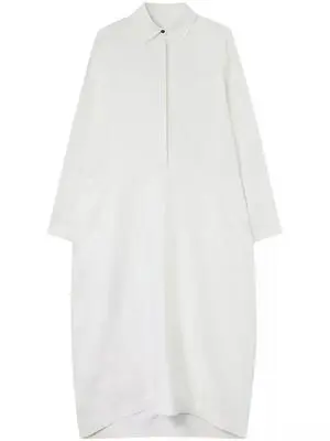 JIL SANDER Linen Long-sleeve Shirt Dress