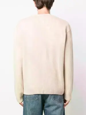 Maison Kitsuné Fox Head Patch Wool Cardigan - Neutrals