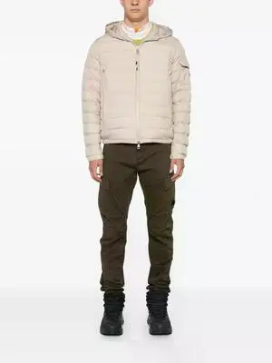 C.P. COMPANY Lens-detail Sateen Cargo Trousers - Green