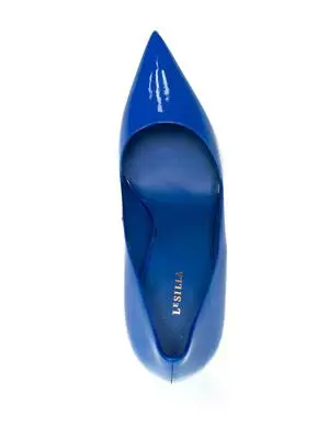 LE SILLA Eva Patent-leather Pumps - Blue