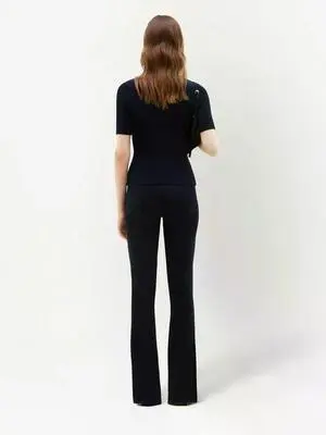 COURREGES Re-edition Ribbed Flared Trousers