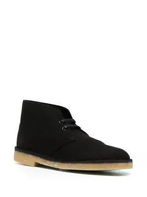 Clarks Desert Leather Lace-up Boots - Black